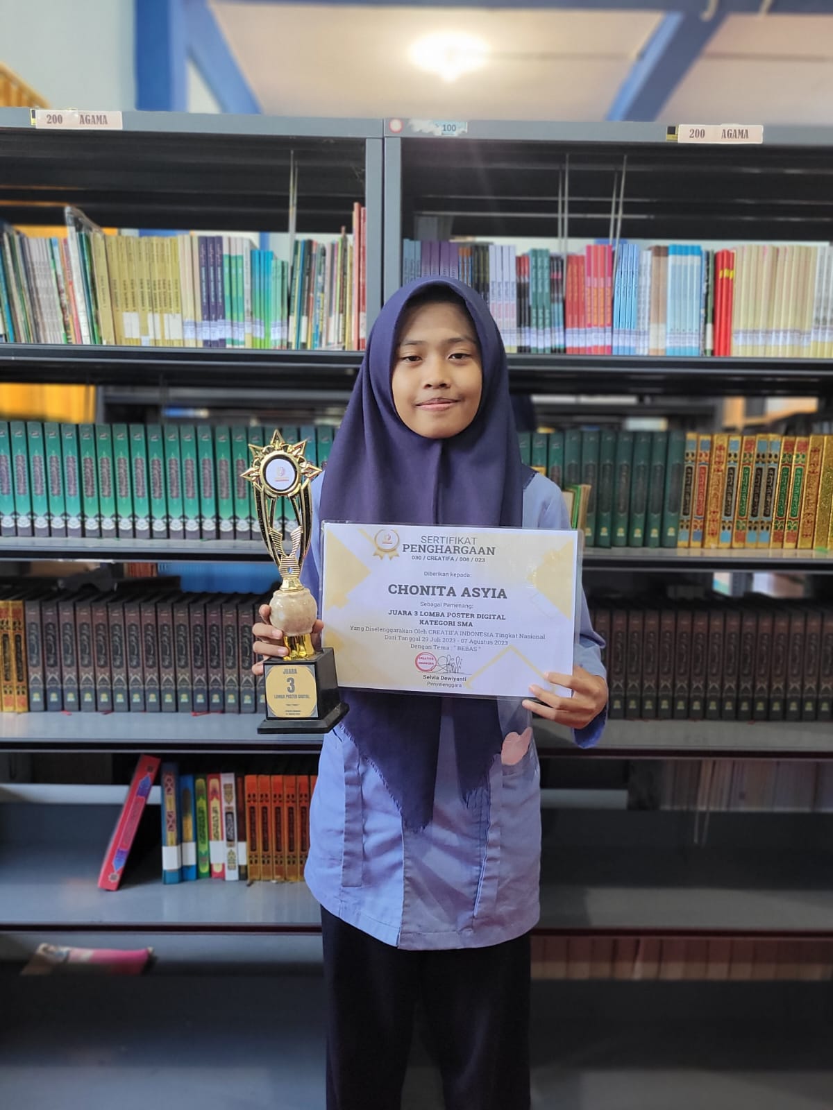 Selamat untuk Chonita Asyia, Juara 3 Lomba Desain Poster CREATIVA ...